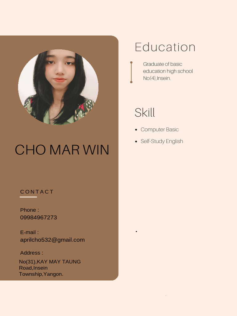 Brown Simple Resume | PDF