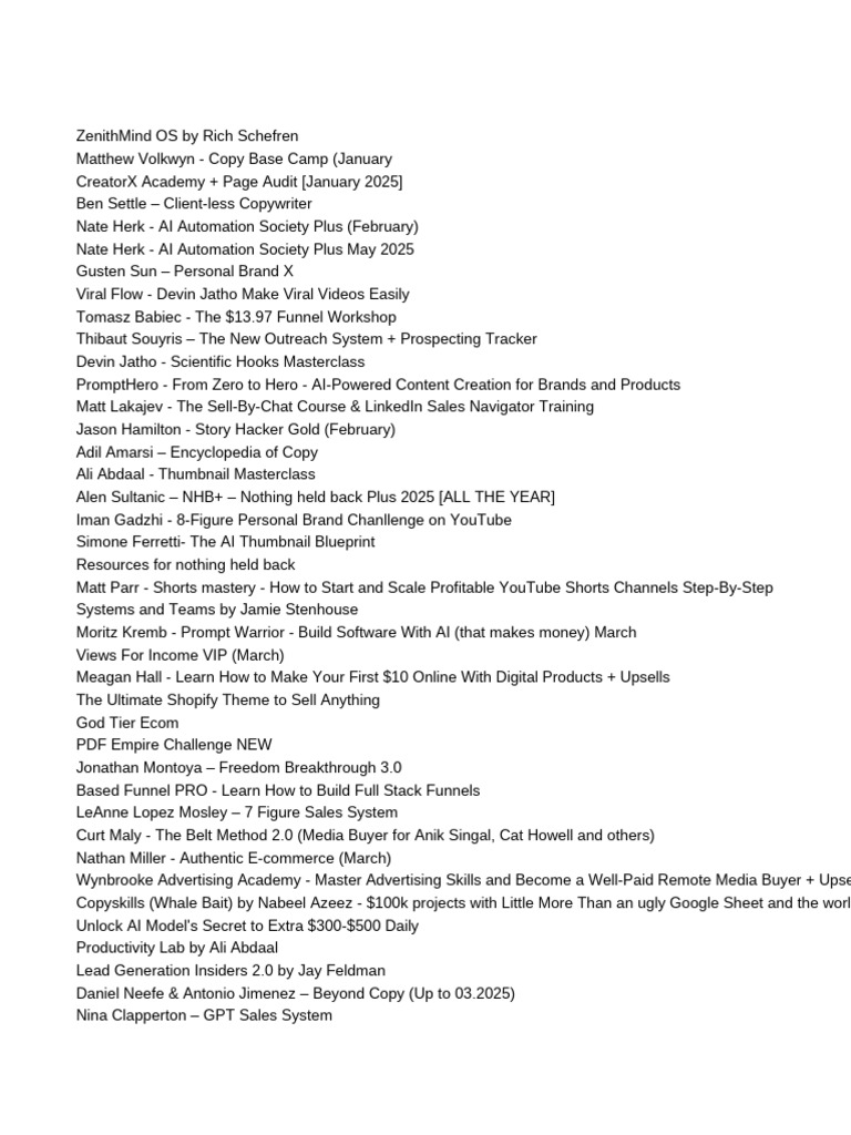 480 International Expensive Courses | PDF | Artificial Intelligence ...