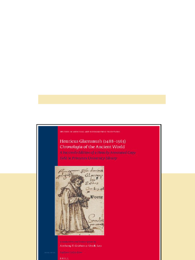 Henricus Glareanuss 14881563 Chronologia Of The Ancient World A ...