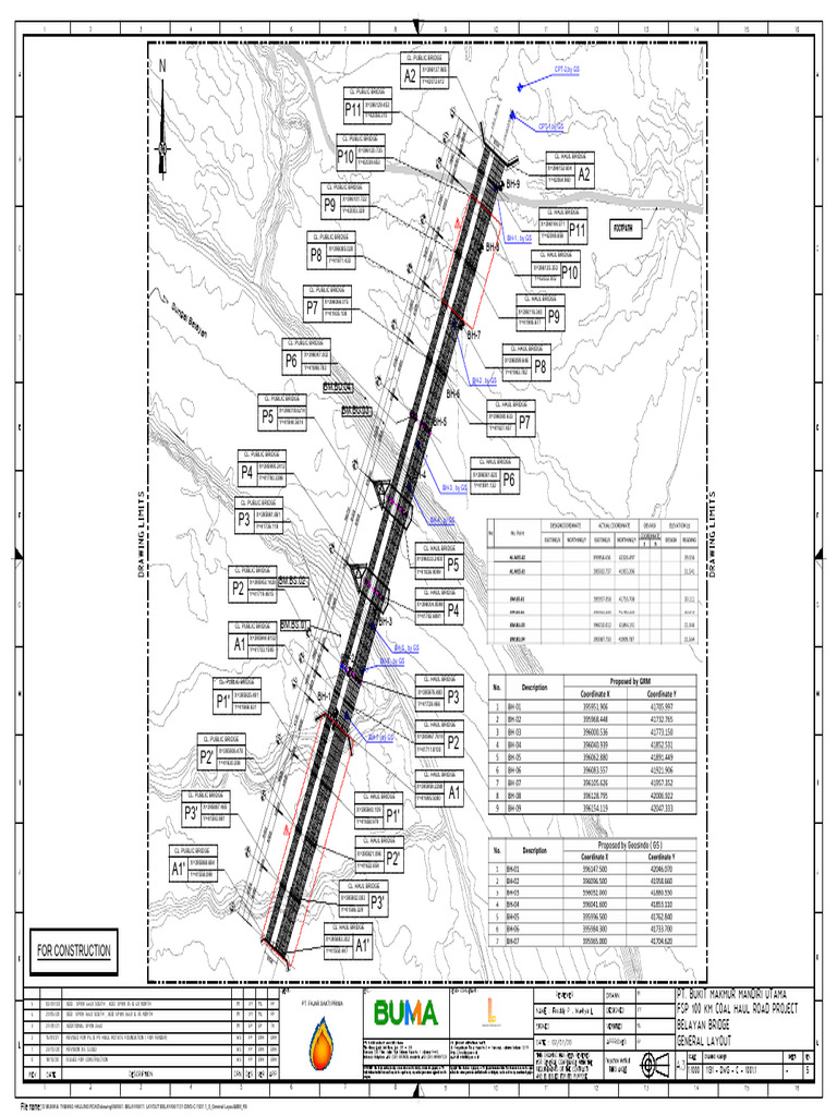 Belayan Bridge General Layout Plan | PDF
