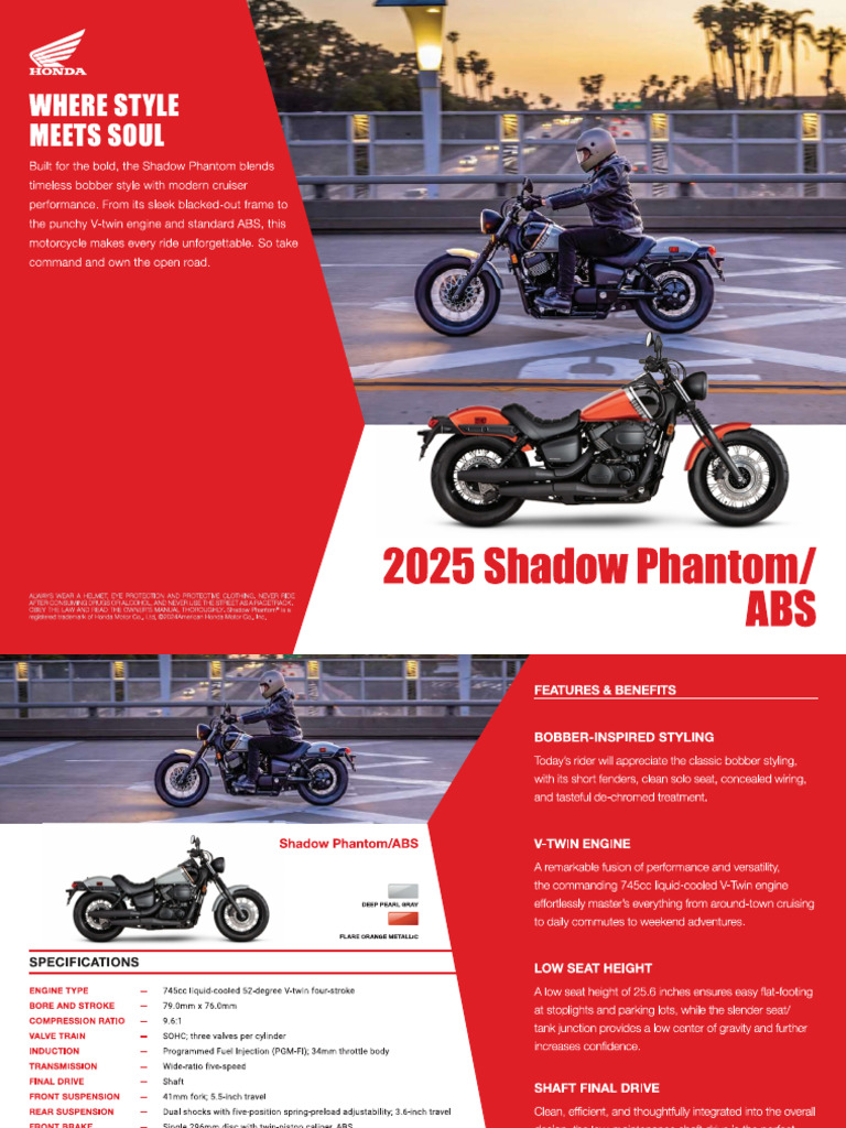 2025 Shadow Phantom Brochure | PDF