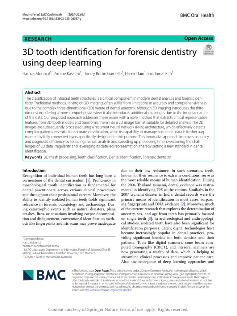 3D_tooth_identification_for_forensic_dentistry_usi | PDF | 3 D Computer ...