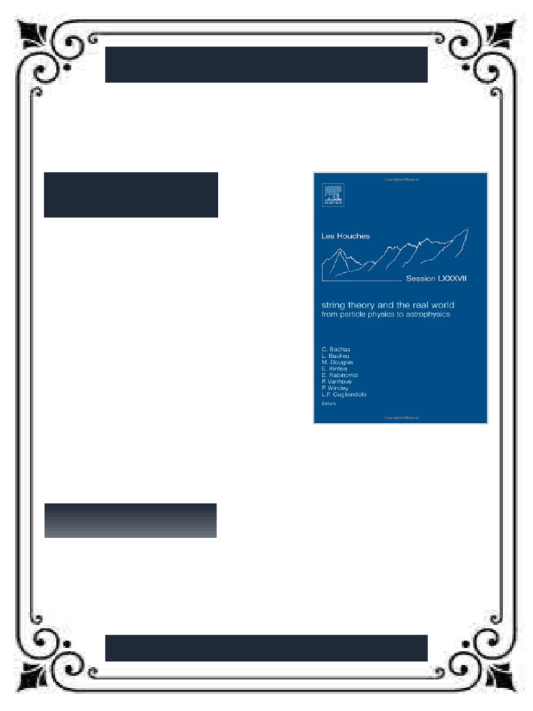 String theory and the real world from particle physics to astrophysics ...