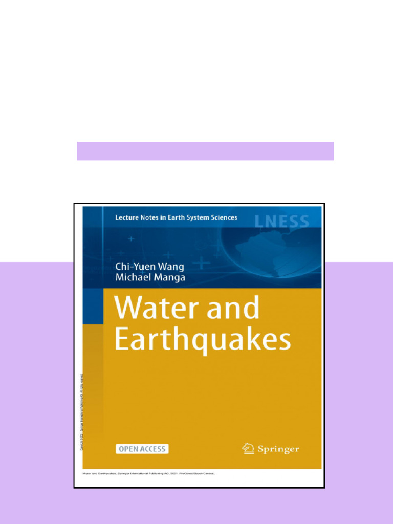 (Ebook) Water and Earthquakes by Chi-yuen Wang; Michael Manga; Chi-yuen ...