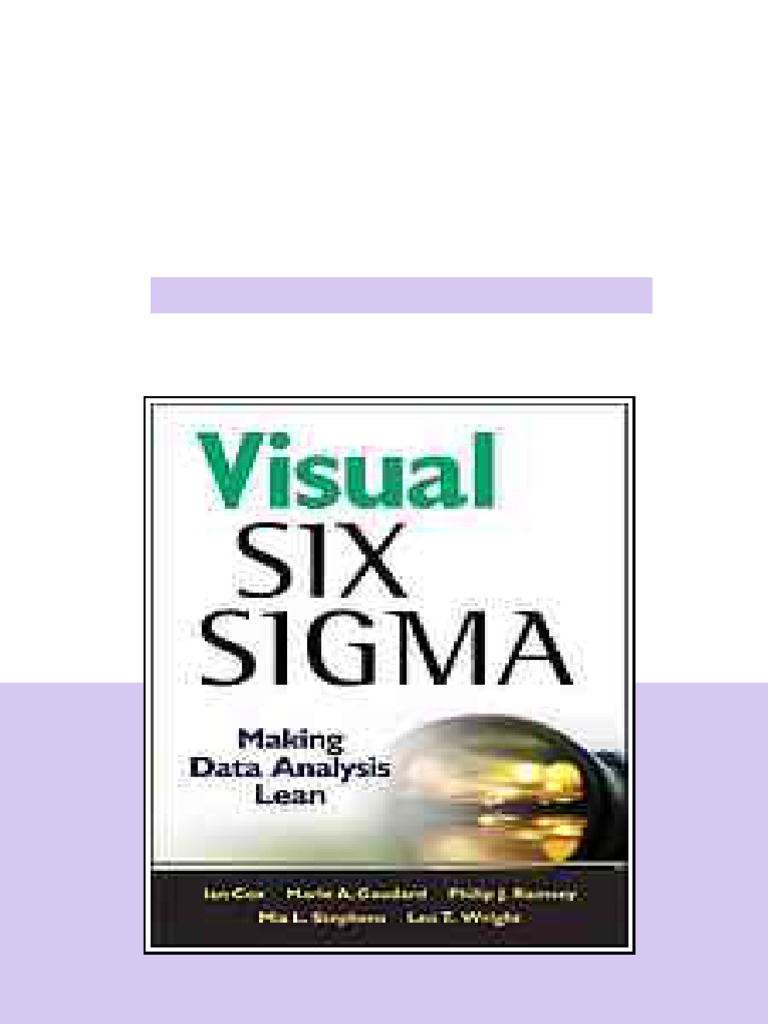 Visual Six Sigma Making Data Analysis Lean Cox Ian pdf available | PDF ...