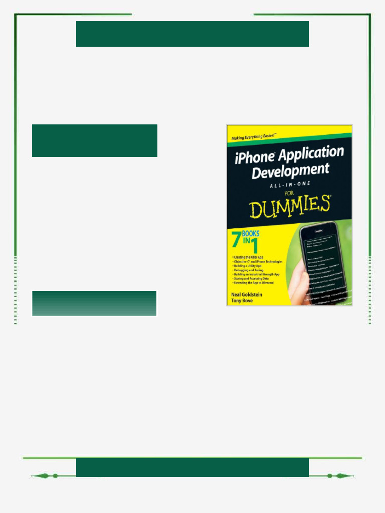 iPhone Application Development All In One For Dummies 1st Edition Neal ...