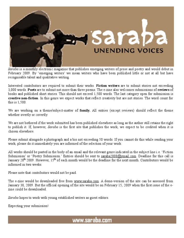 Saraba Submission | PDF | Classics | General Fiction