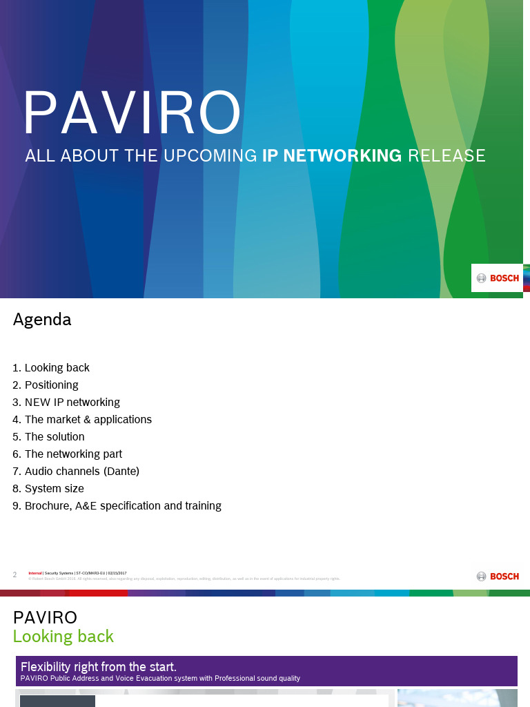 Bosch PAVIRO IP Networking V2.1 | PDF | Internet Protocols | Computing