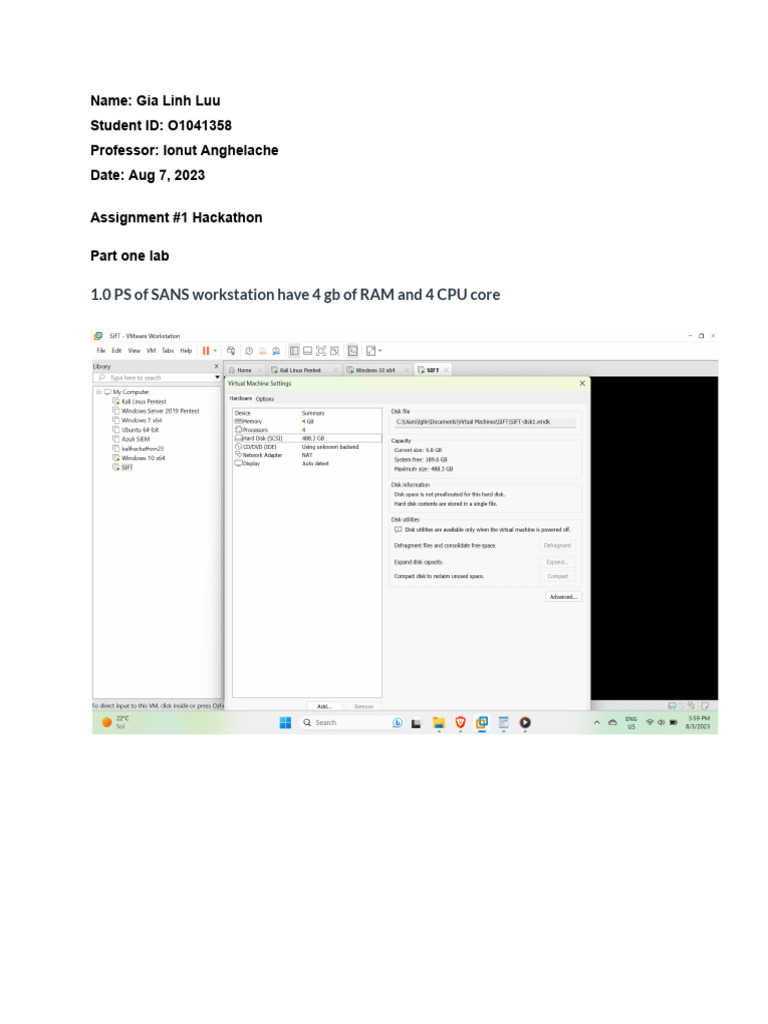Hackathon Assignment #1 | PDF | Digital Forensics | Forensic Science