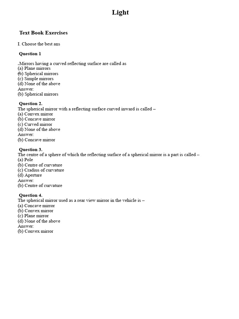 Understanding Spherical Mirrors and Their Applications | PDF | Mirror ...