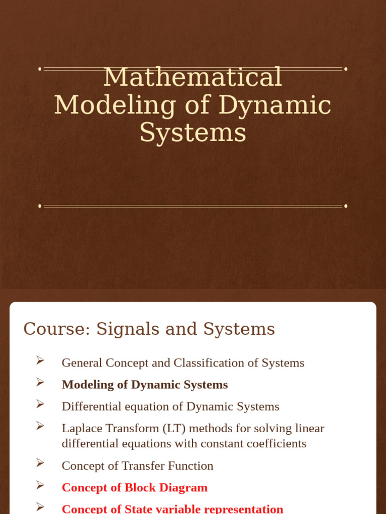 Block Diagram and State Space Model | PDF | Linearity | Applied Mathematics