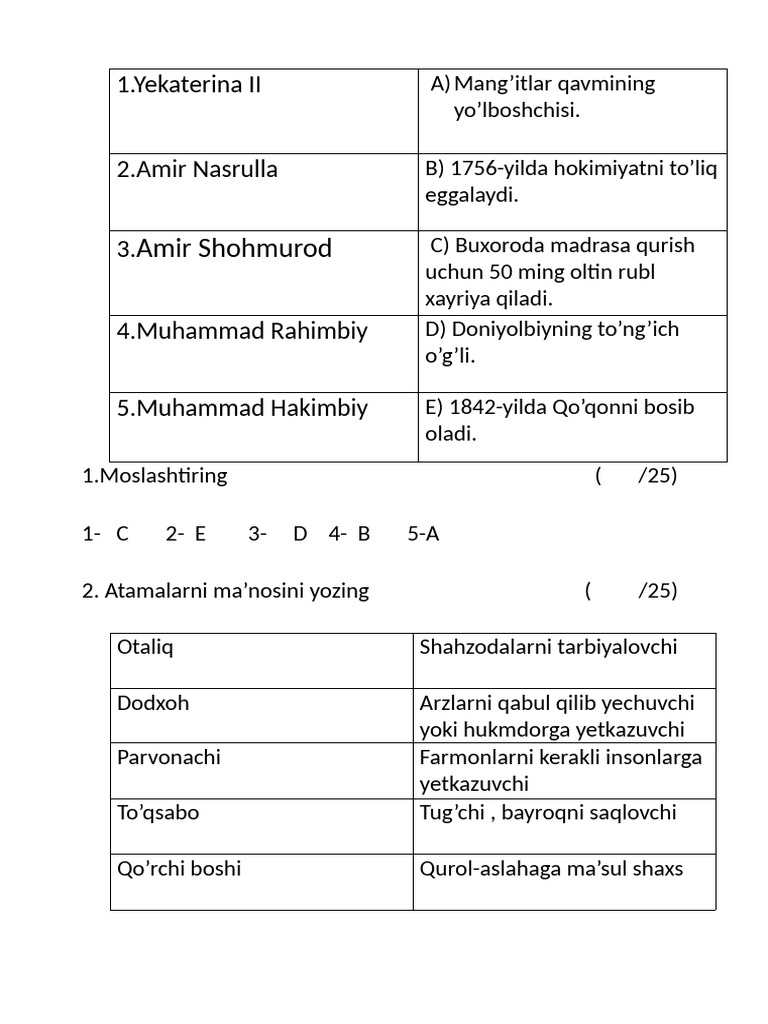 Temurbek | PDF