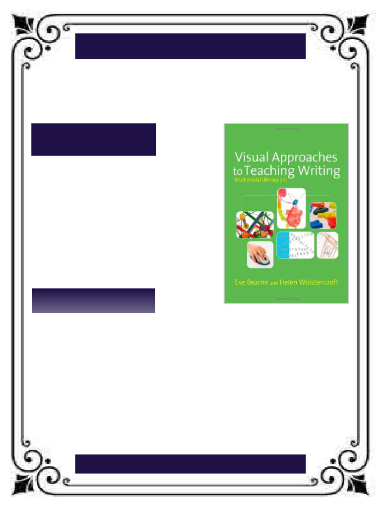 Visual Approaches to Teaching Writing Multimodal Literacy 5 11 Eve ...