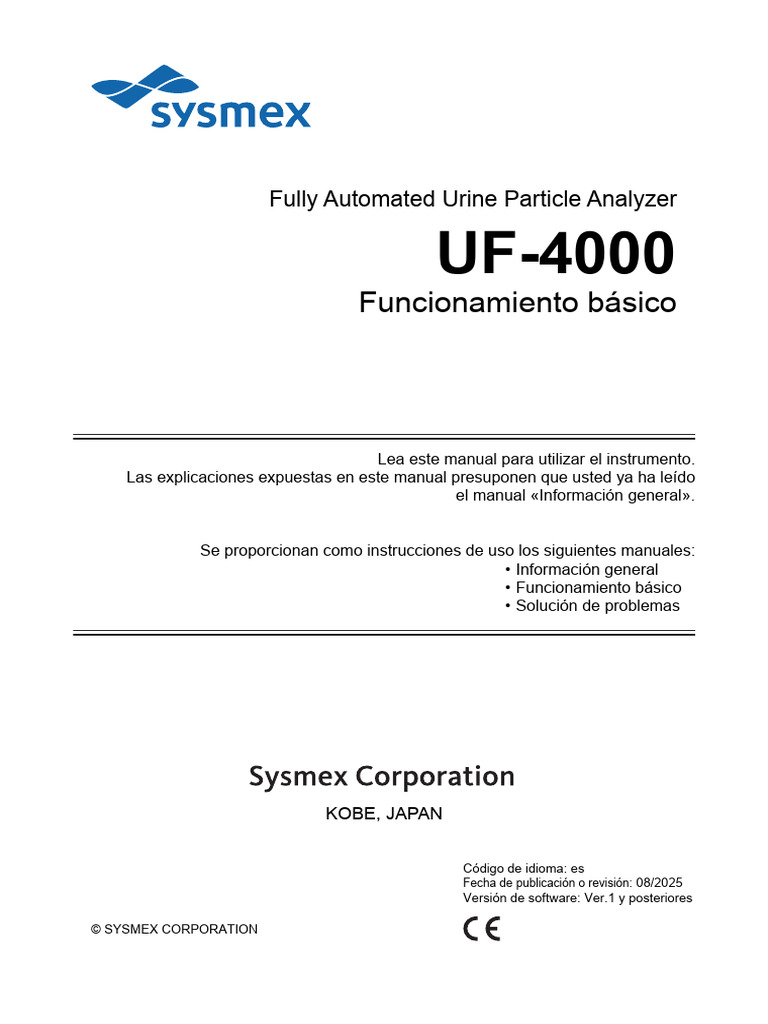 Manual de Uso del Analizador UF-4000 | PDF | Usuario (informática ...