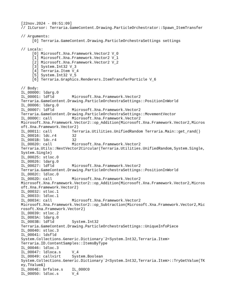 Terraria Item Transfer Particle Code | PDF | Home Video Game Consoles ...