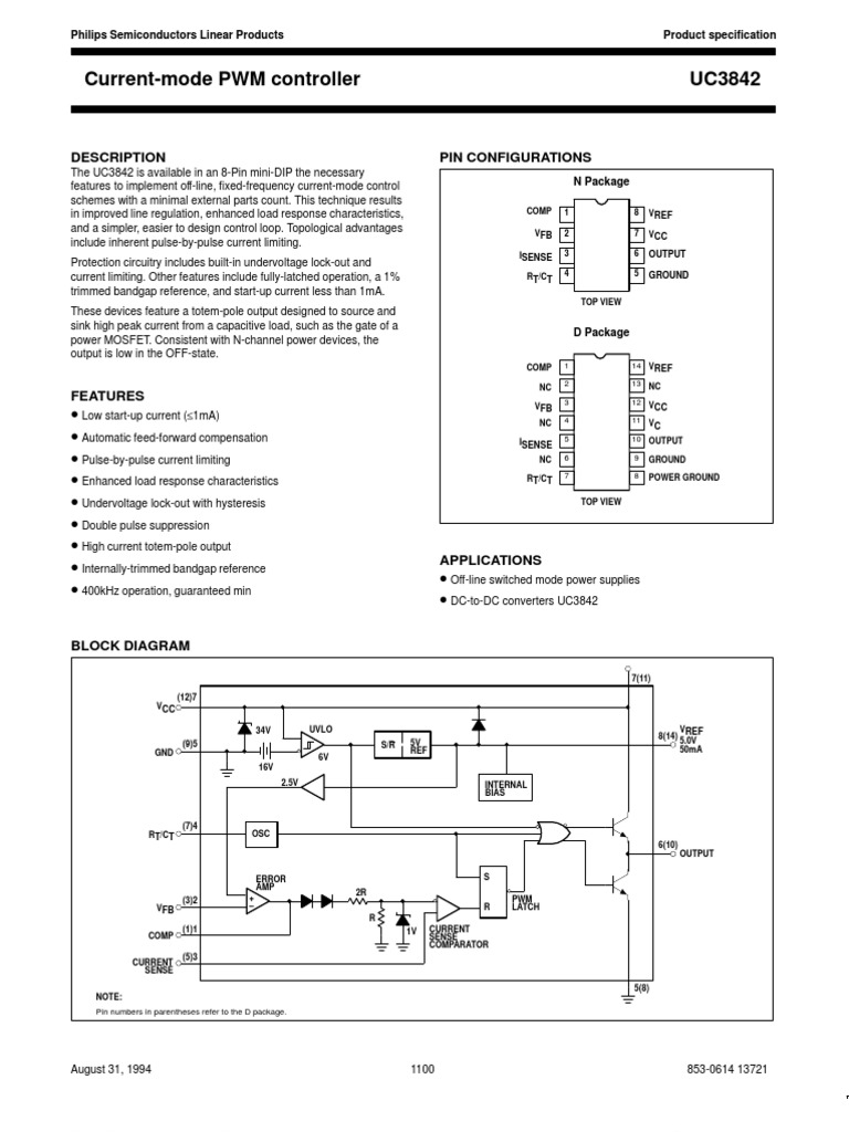 Uc 3842 | PDF