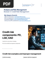 PD, LGD, and EAD in Credit Risk Models | PDF | Financial Risk | Credit ...