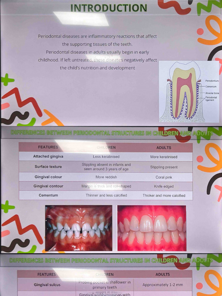 Periodontal Problems in Children | PDF