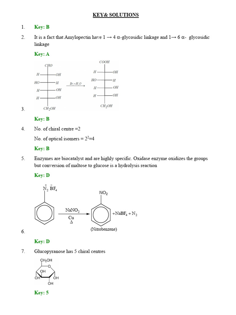 Key Concepts in Biochemistry and Organic Chemistry | PDF | Amine ...