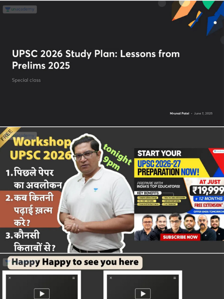 UPSC 2026 Study Plan Lessons From Prelims 2025 No Anno | PDF