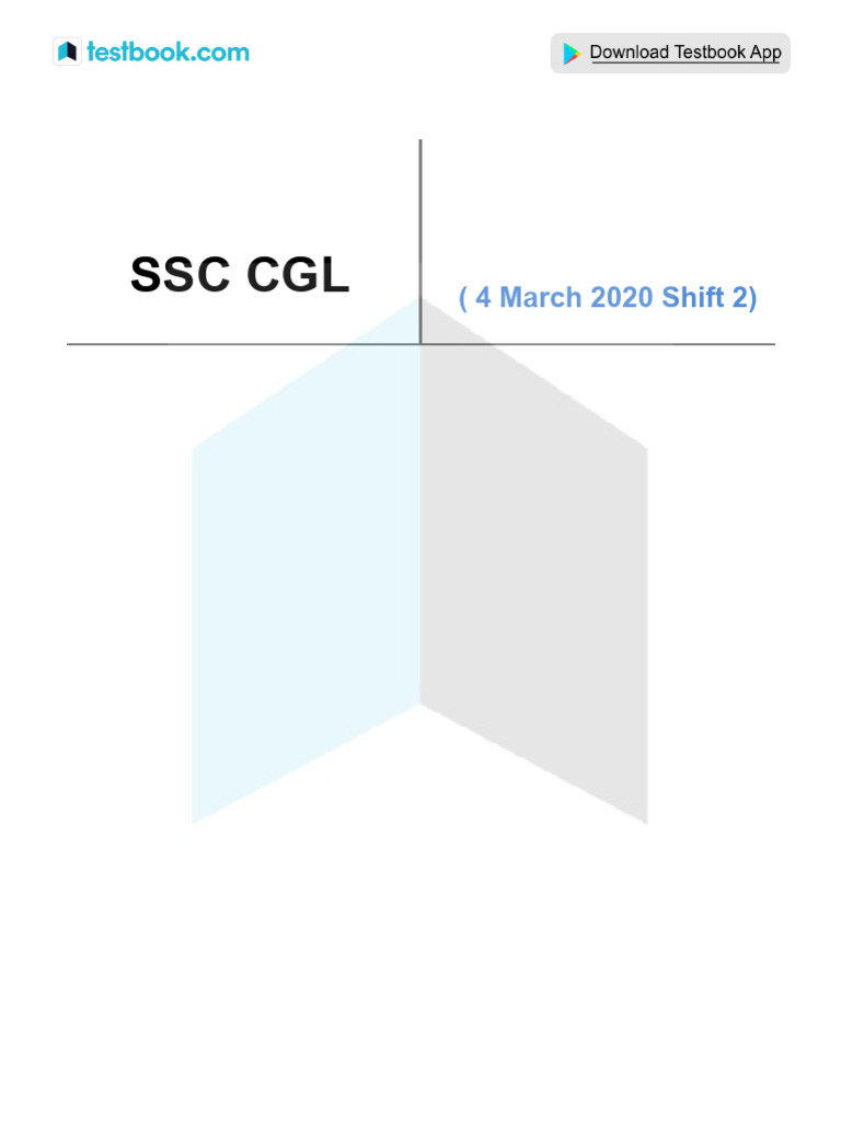 Ssc Cgl Tier-i 4 Mar 2020 Shift 2 | PDF