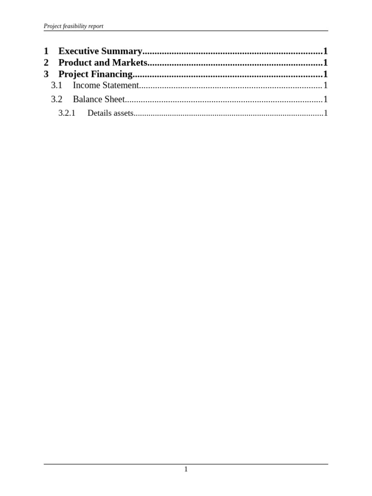 Project Template BBA (BMF) | PDF