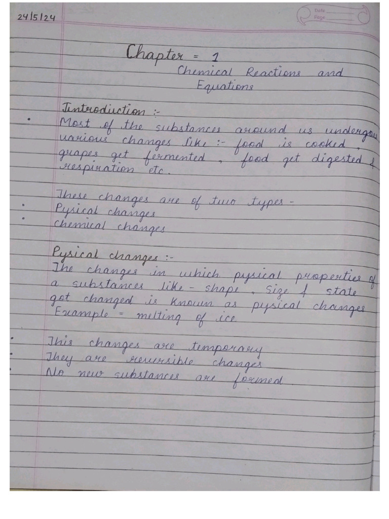 Class 10 Science Ch.1 | PDF
