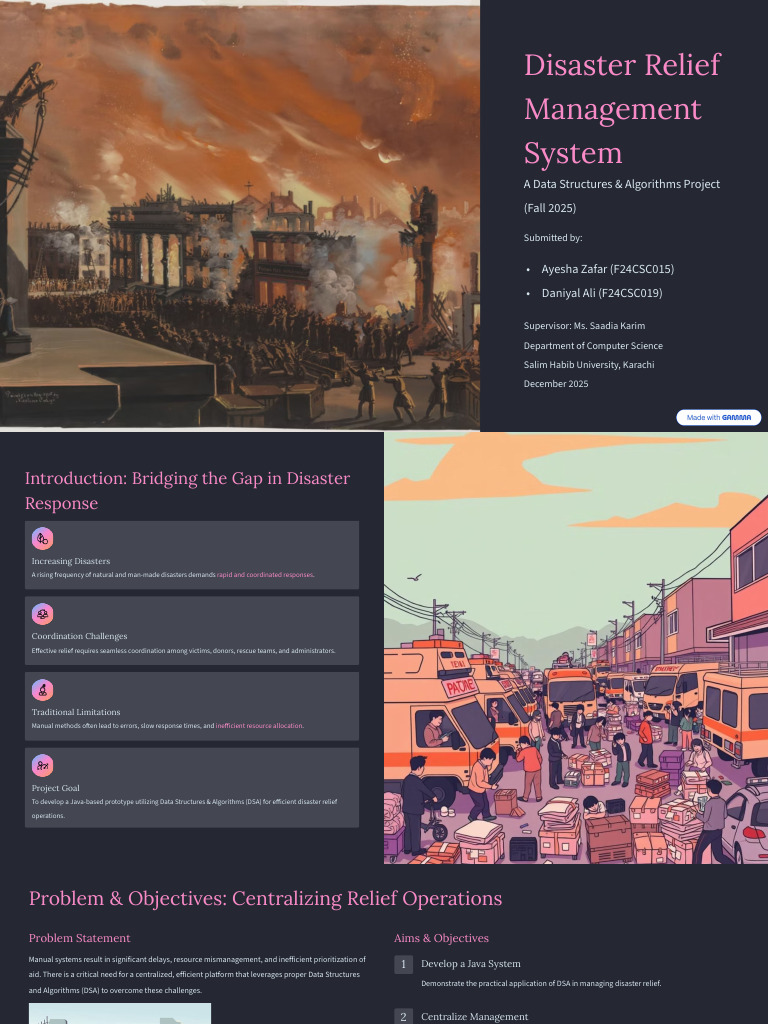 Disaster Relief Management System | PDF | Queue (Abstract Data Type ...