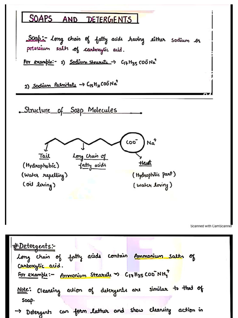 Carbon and Its Compounds Soap | PDF