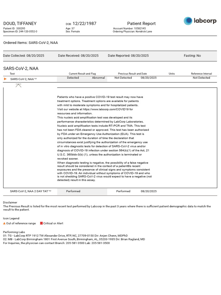 Positive Covid Test | PDF | Medicine | Health Sciences