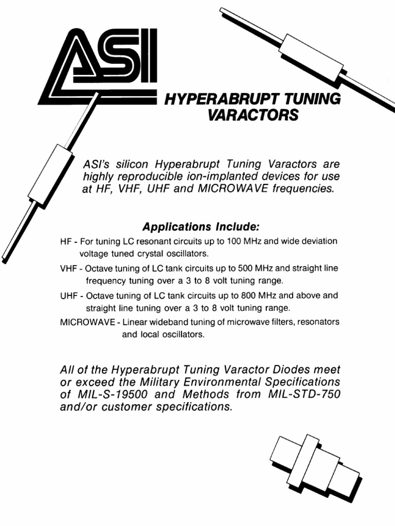 Microwave Tuning Varactors | PDF