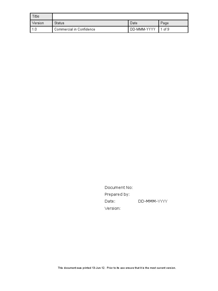 Operational Qualification Protocol Template | PDF | Verification And ...