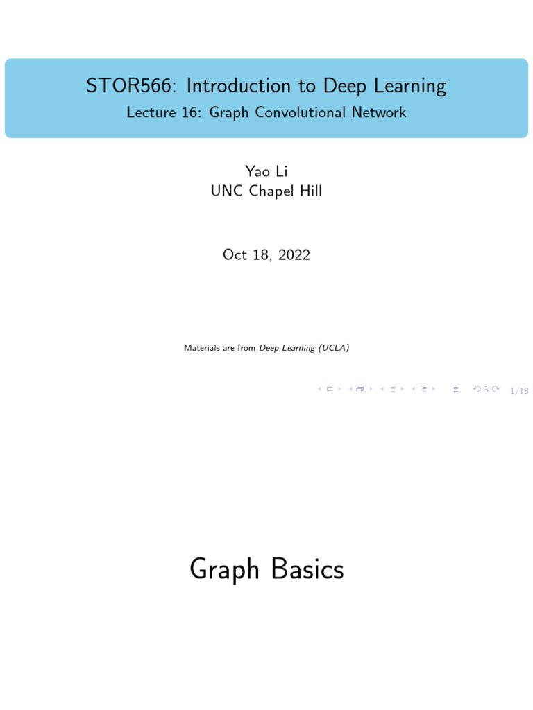 Lecture 16 Graph Convolutional Network | PDF | Vertex (Graph Theory ...