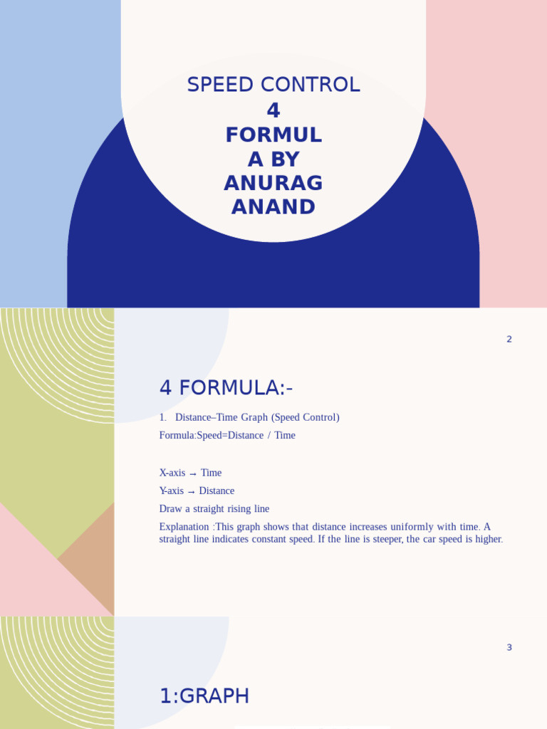 Speed Control Formulas for RC Cars | PDF