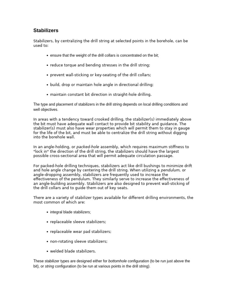 Bottom Hole Assembly | PDF | Mechanical Engineering