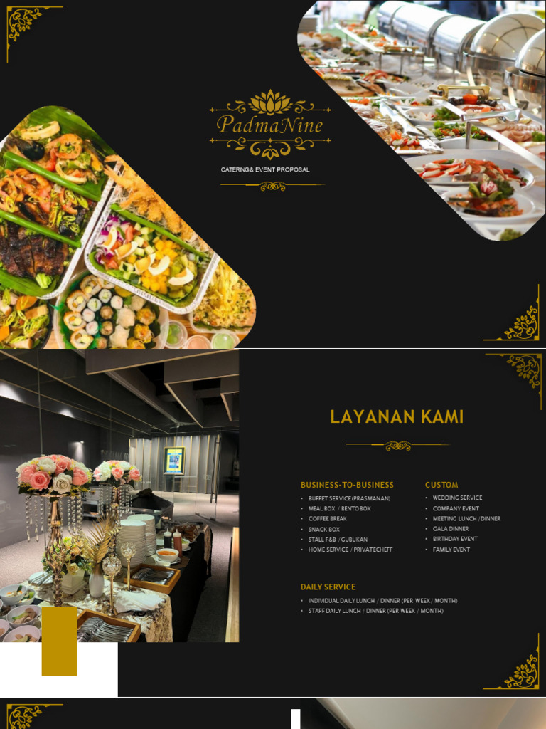 Catering & Event Proposal Services | PDF | Lunch | Cooking