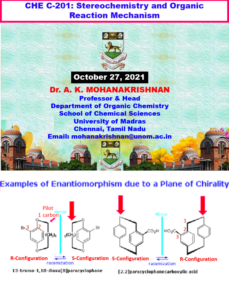 Stereochemistry and Reaction Mechanisms Guide | PDF | Chirality ...