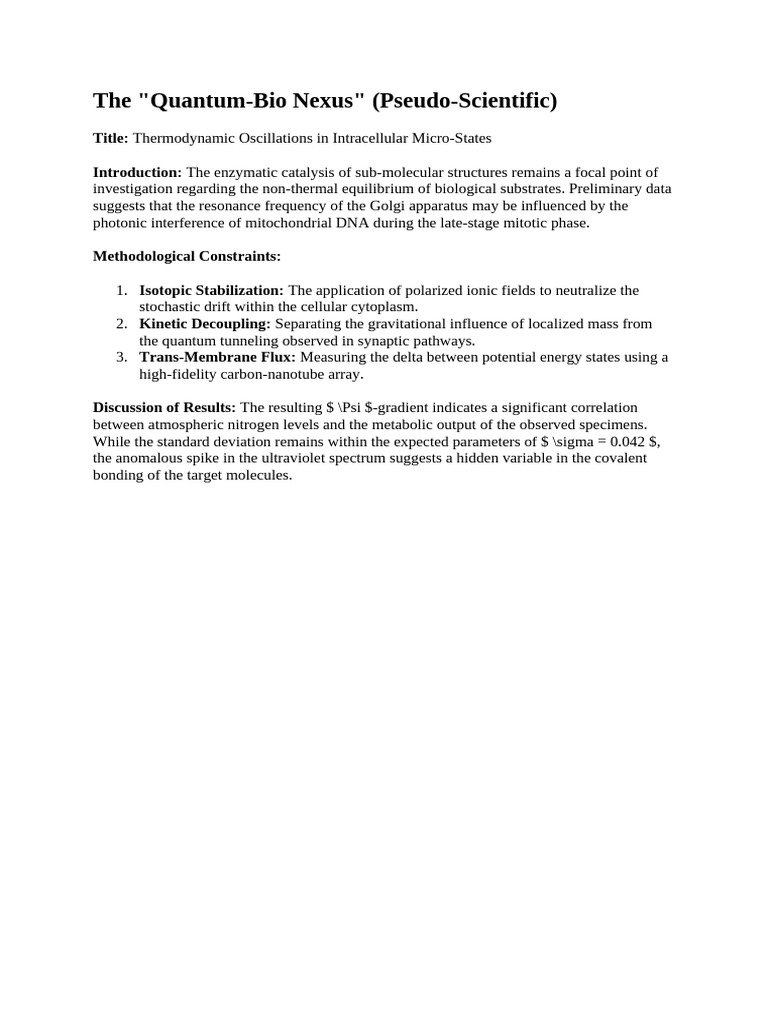 Quantum Bio Nexus | PDF