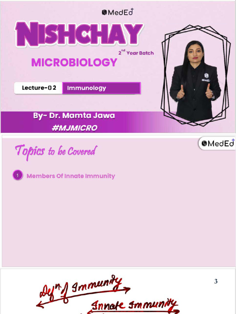 Immunology 02 Class Notes | PDF