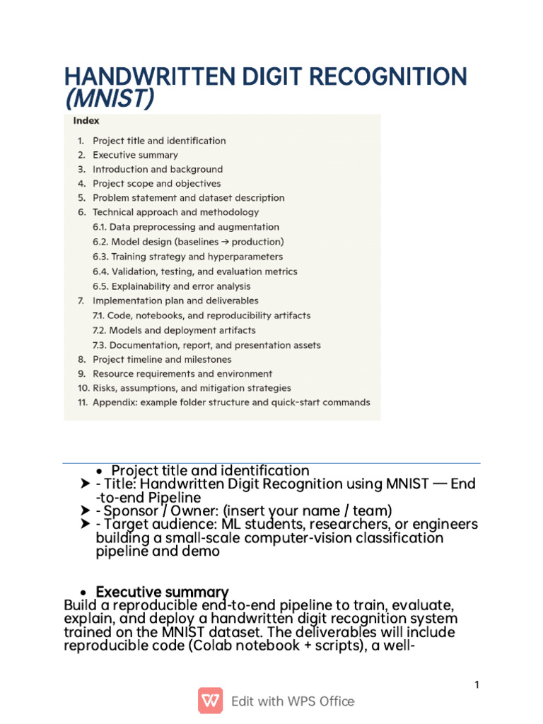 Handwritten Dig-wps Office | PDF | Statistical Inference | Accuracy And ...