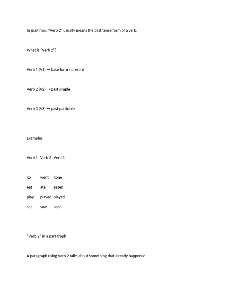 Verb | PDF