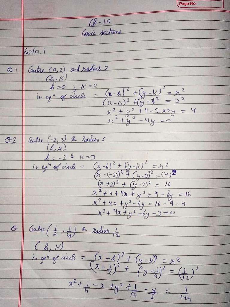 Conic Sections | PDF
