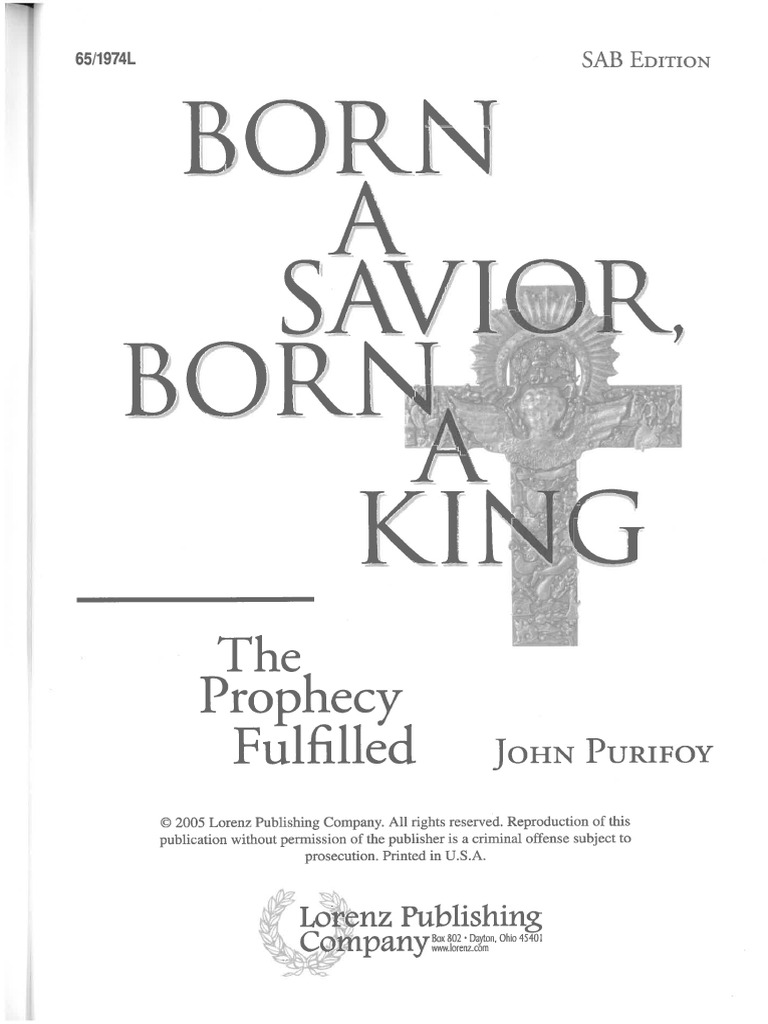 Born A Savior, Born A King | PDF