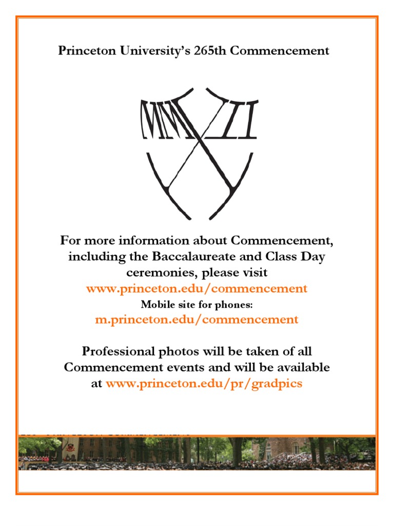 Princeton University Commencement 2012 | PDF | Princeton University ...