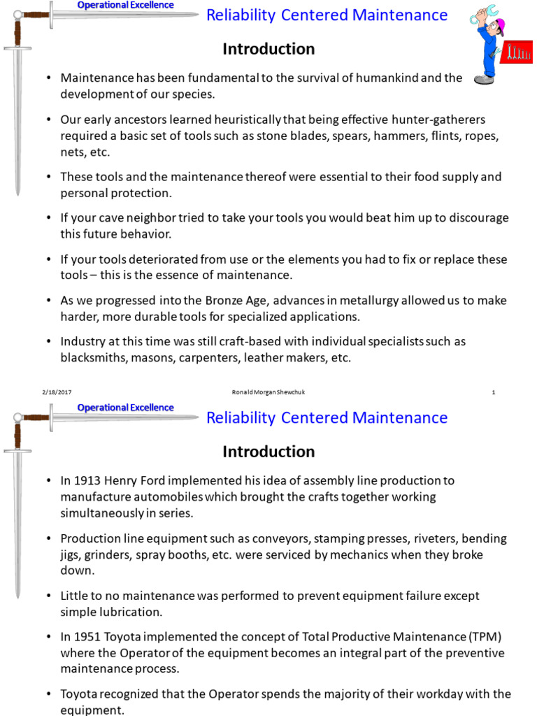 Reliability Centered Maintenance | PDF | Reliability Engineering ...