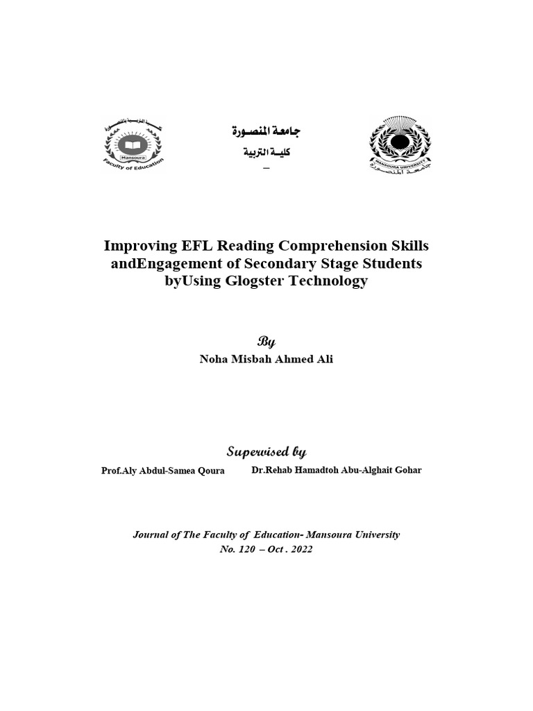 MAED Volume 120 Issue 4 Pages 83-109 | PDF | Reading Comprehension ...