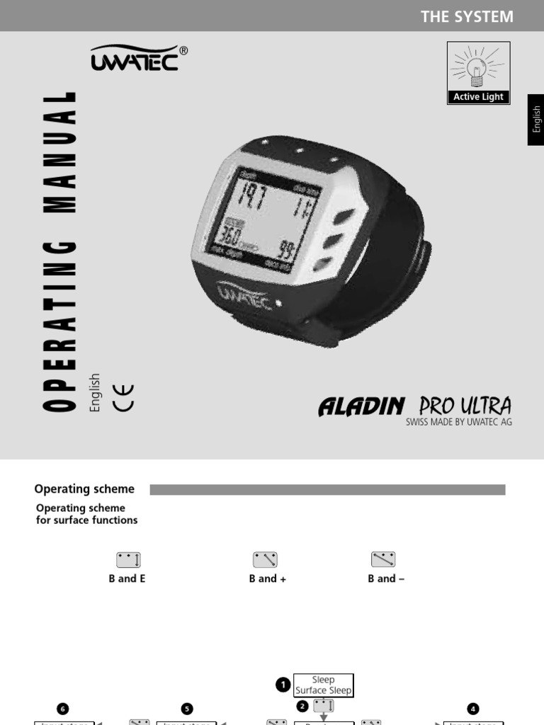 Uwatec Aladin Pro Ultra Manual | PDF | Underwater Diving | Scuba Diving