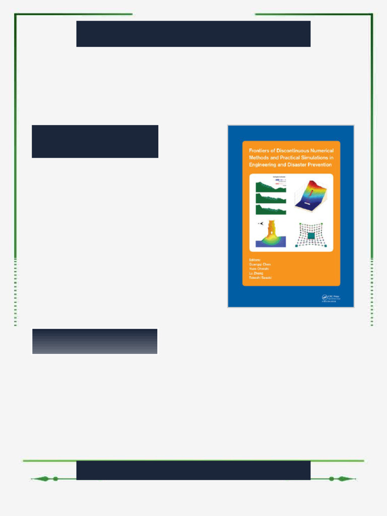 Frontiers of Discontinuous Numerical Methods and Practical Simulations ...