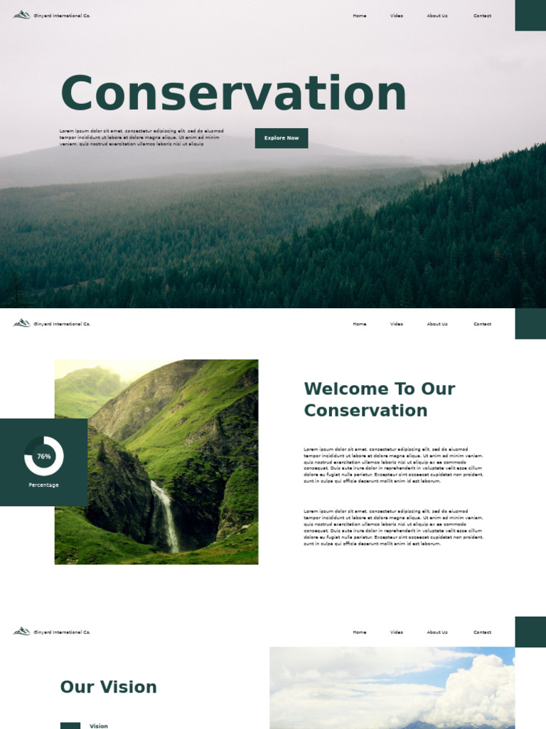 Green Modern Conservation Presentation | PDF