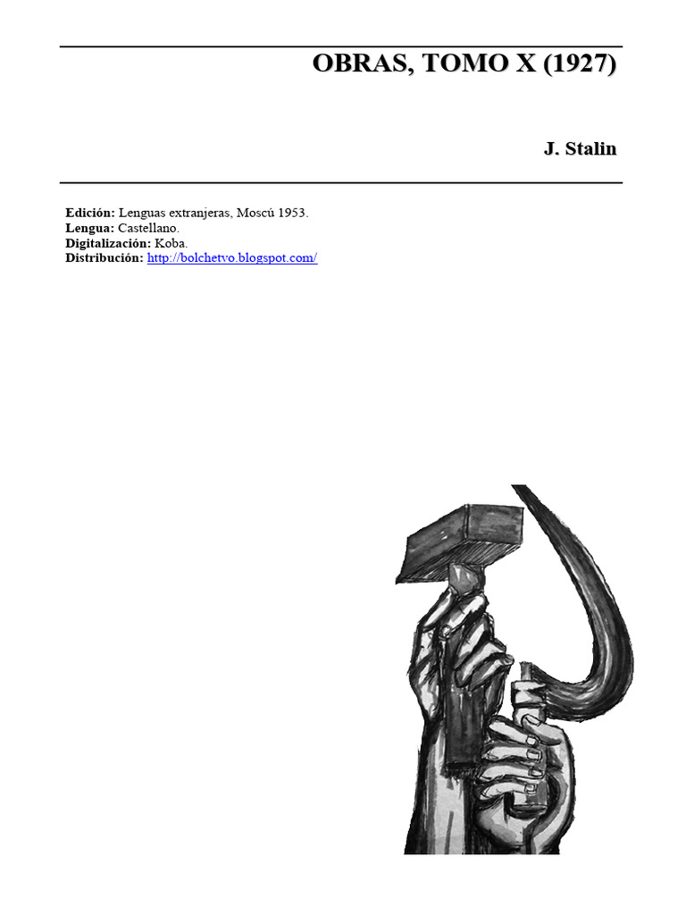Stalin - Obras 10-15 | PDF | Comunismo | leninismo